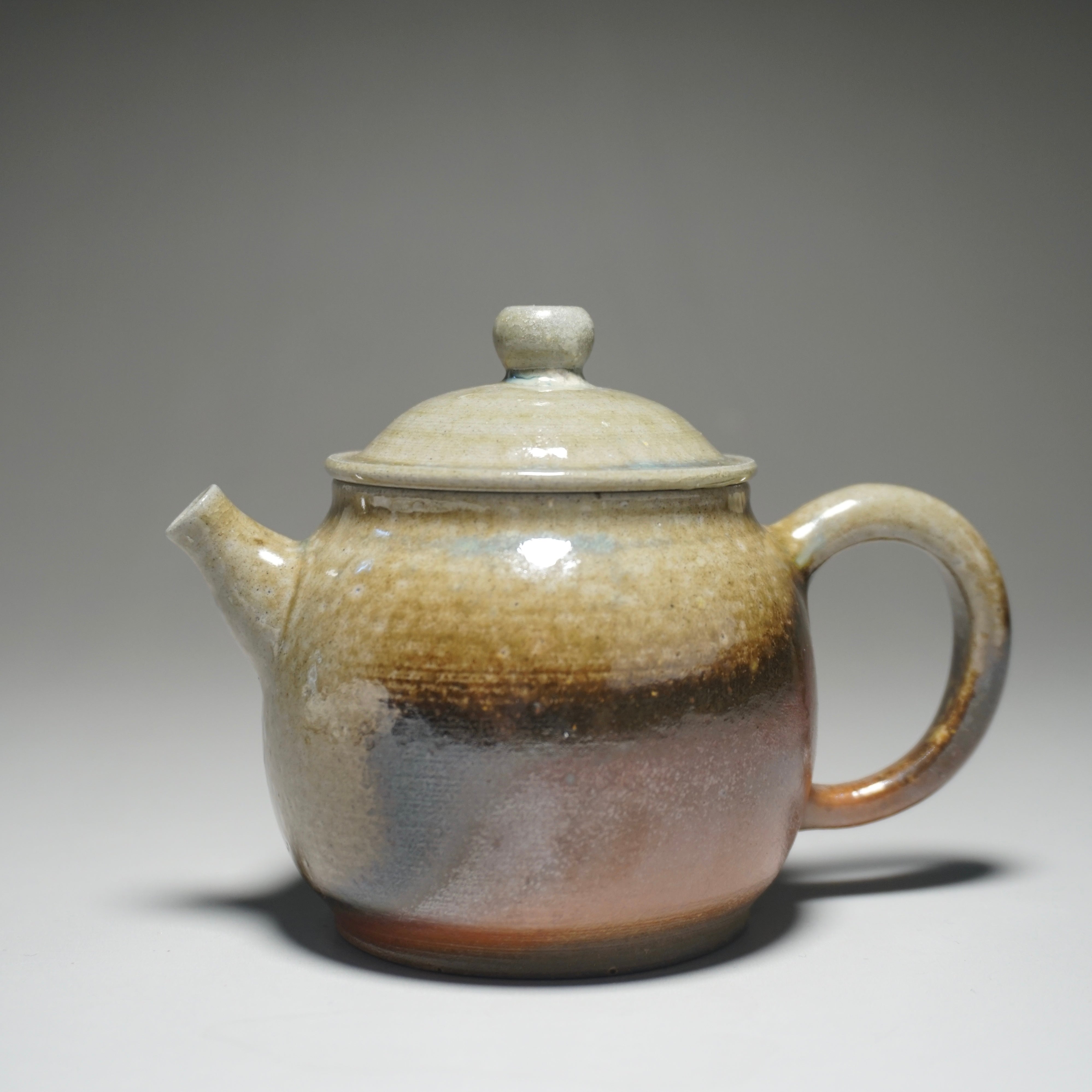 Wood Fired Oval Nixing Teapot by Li Wenxin 李文新柴烧壶 150ml – MudandLeaves