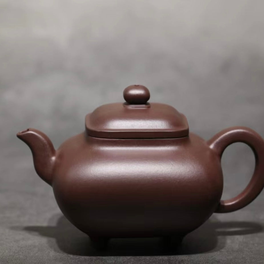 Lao Zini Square Yixing Teapot 老紫泥四方传炉 190ml – MudandLeaves
