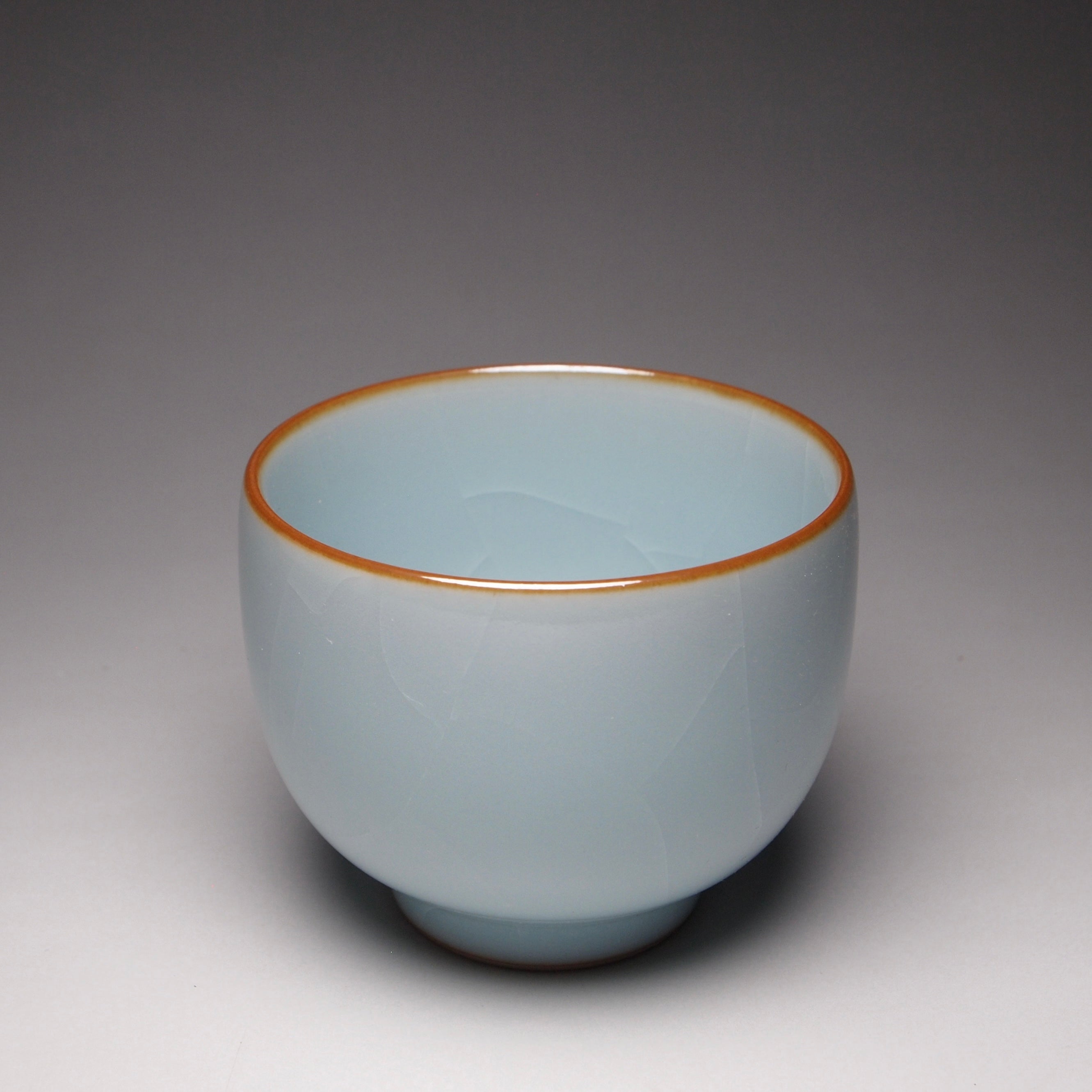 80ml Straight Wall Royal Jade Ruyao Teacup 汝窑御青直立杯 – MudandLeaves